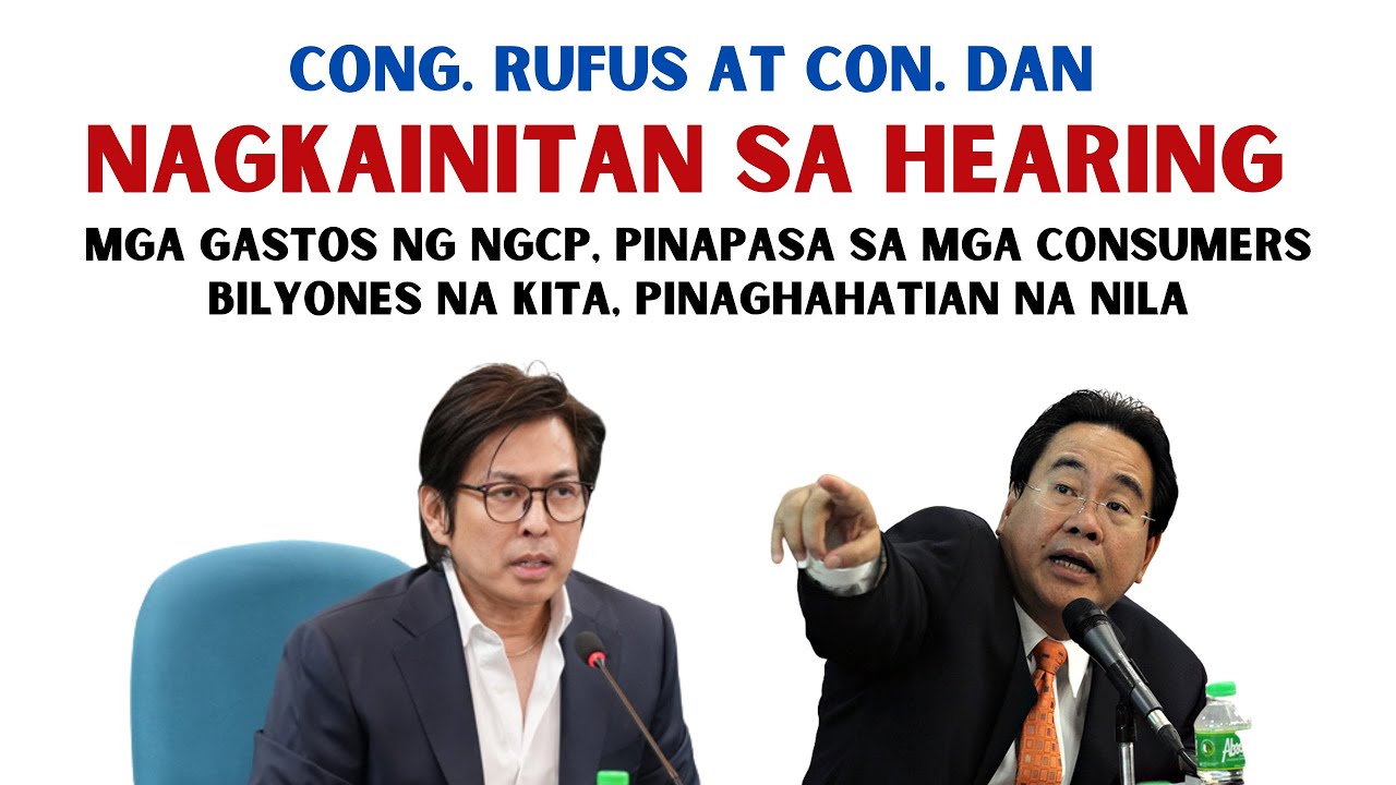 CONG. RUFUS RODRIGUEZ AT CONG. DAN FERNANDEZ, MAINIT PAREHO SA HEARING ...