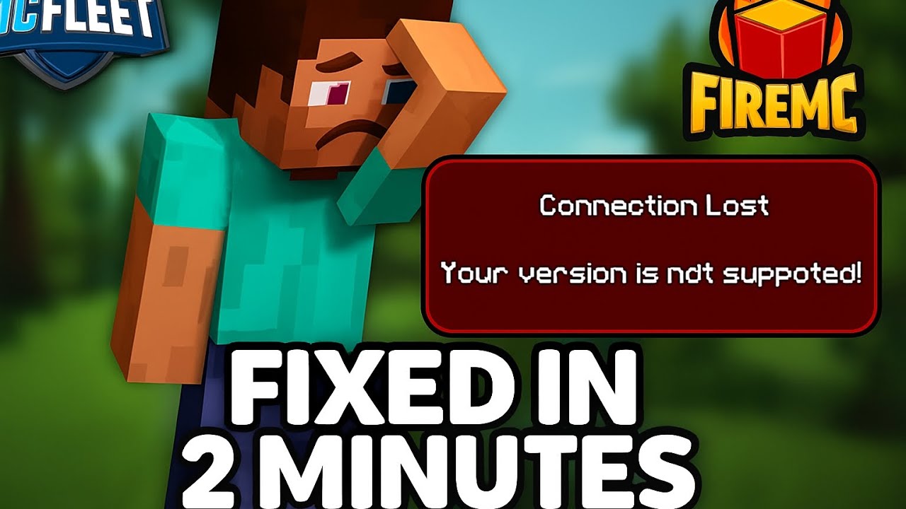 How to fix minecraft when showing your version is not supported!! - YouTube
