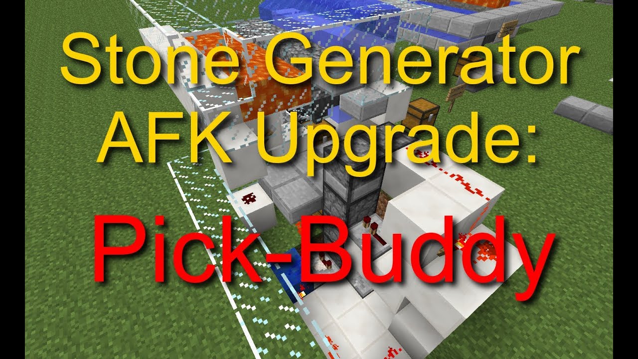 Pick-Buddy: AFK Stone Generator Upgrade [Minecraft 1.5.2] - YouTube