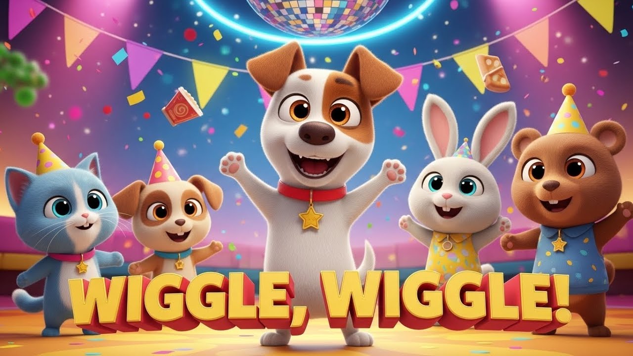 Wiggle, Wiggle / Sing Along Animated Music Video for Kids - YouTube