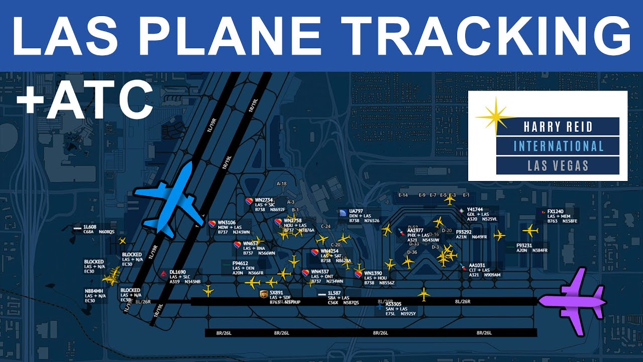 LAS LIVE | KLAS | HARRY REID INTERNATIONAL AIRPORT | LIVE PLANE ...