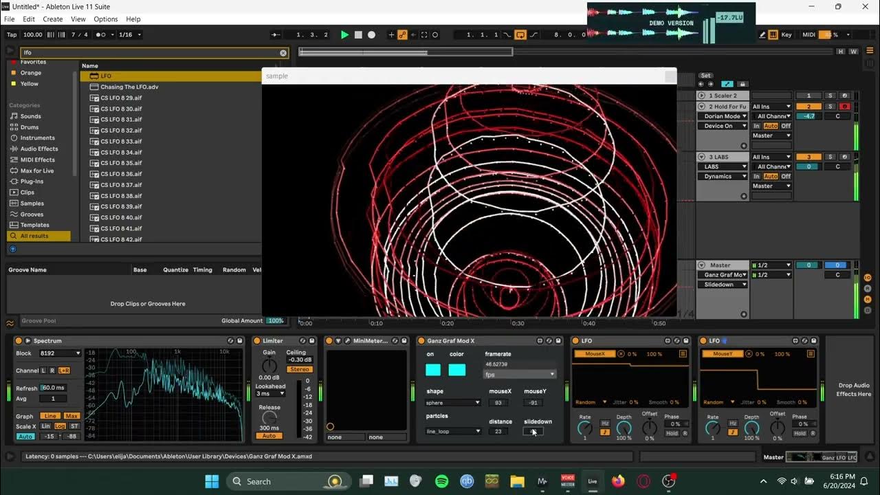experimenting with visuals in ableton - YouTube
