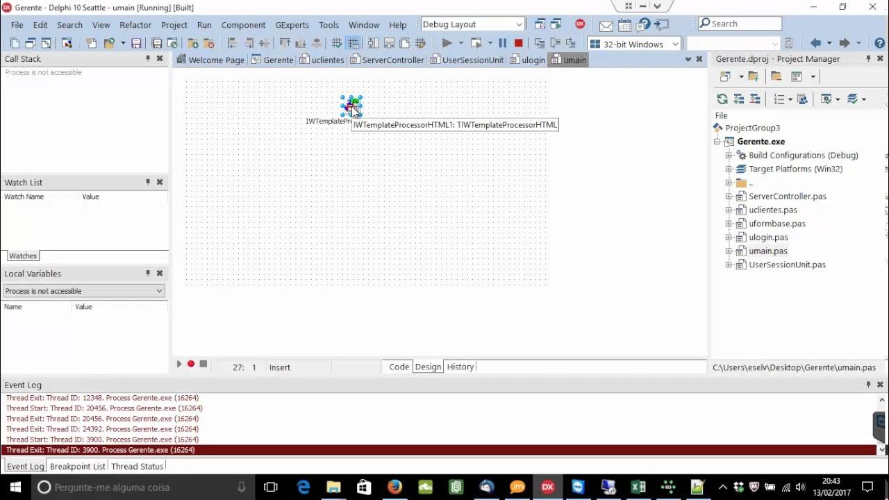 Delphi + Intraweb + Bootstrap + MasterTemplate parte V - YouTube