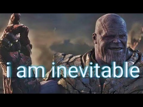 thanos-i am inevitable..scene from avengers endgame.