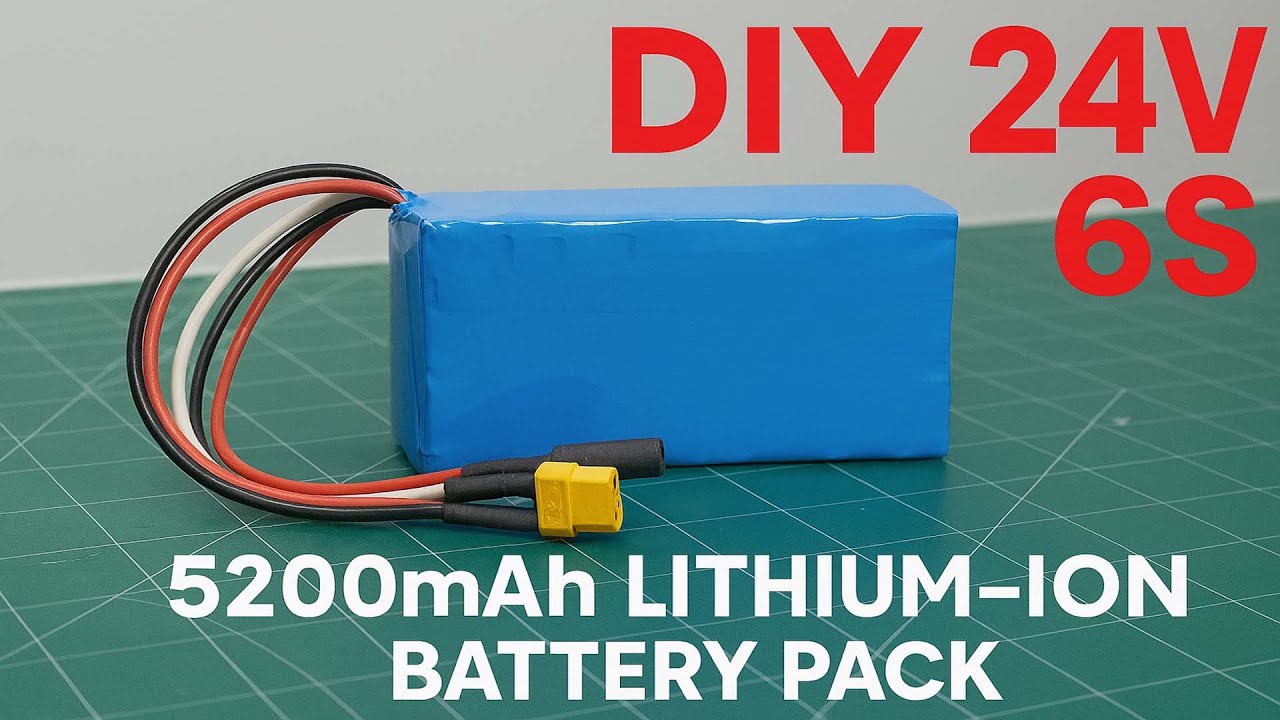 How To Make 24V 6S 5200mAh Lithium-ion Battery Pack - YouTube