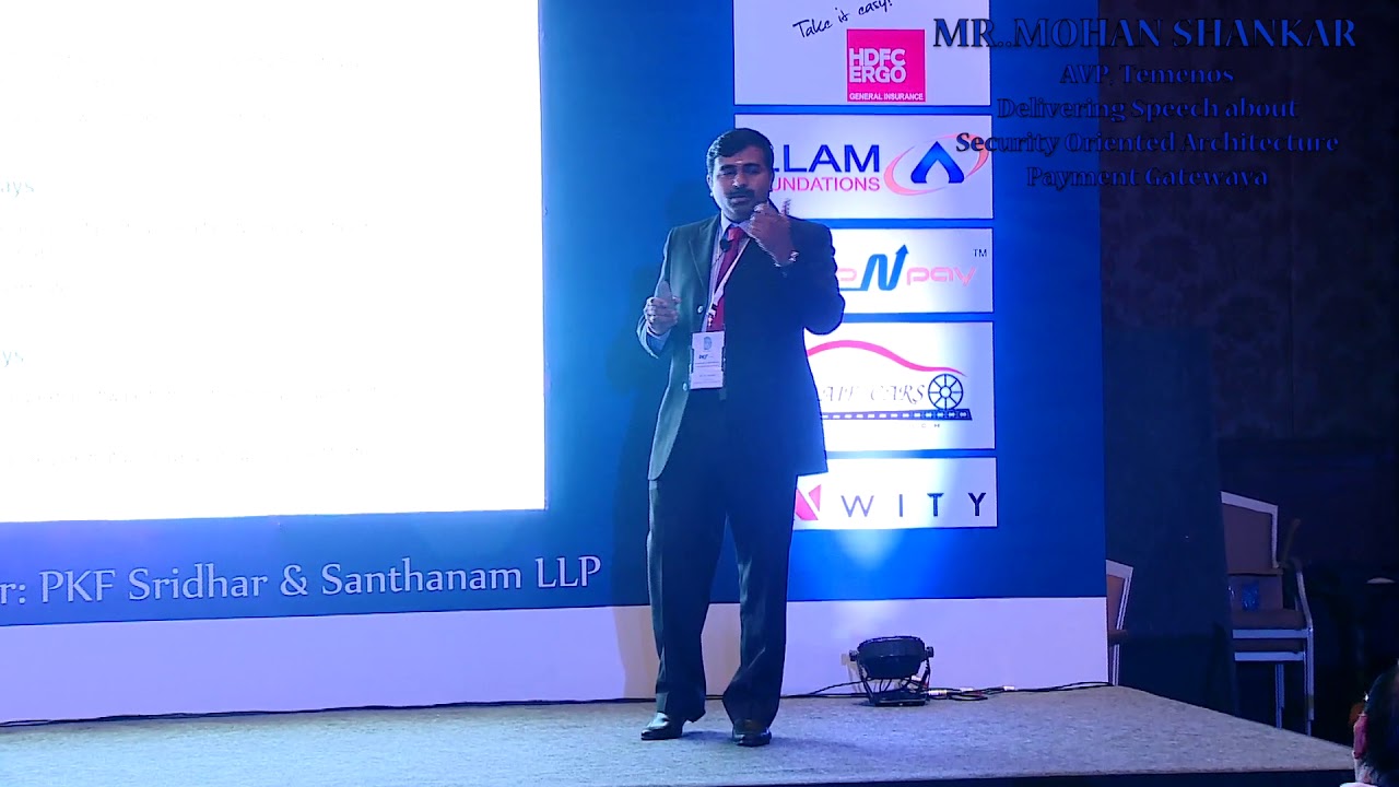 Mr.Mohan Shankar delivering Sec Oriented Arch - Payment Gateway in ...