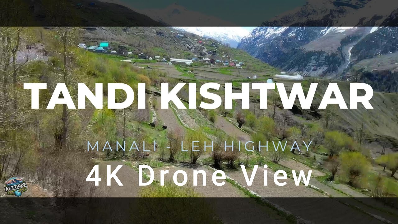 4K Drone Journey: Tandi-Kishtwar Road | Stunning Snow-Capped Mountains ...