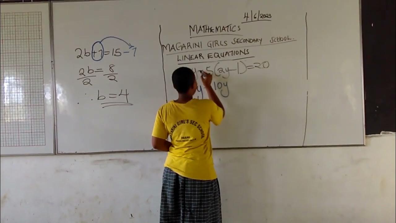 (KCSE) Linear Equation : Introduction 2 - YouTube