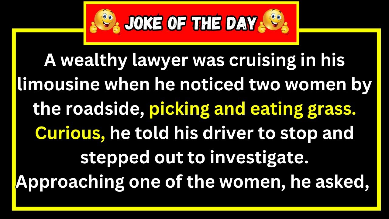 🤣 BEST JOKE OF THE DAY | a wealthy lawyer was cruising in his limousine ...