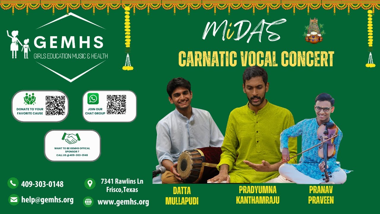 GEMHS : Margazhi in Dallas - 17-JAN-2026 - Pradyumna Kanthamraju ...