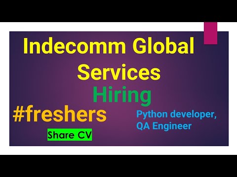 Indecomm Global Services is hiring #freshers #Share CV - YouTube