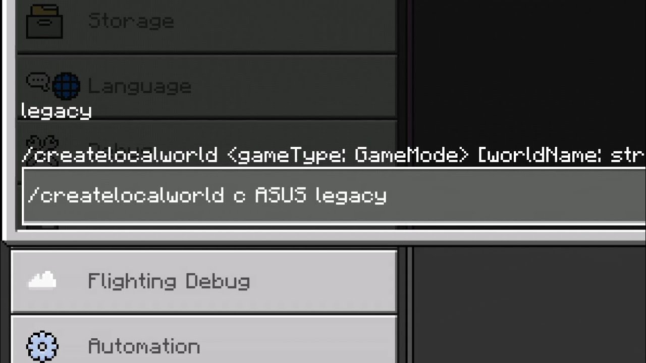 Minecraft Dev Mode New Legacy World Type! - YouTube