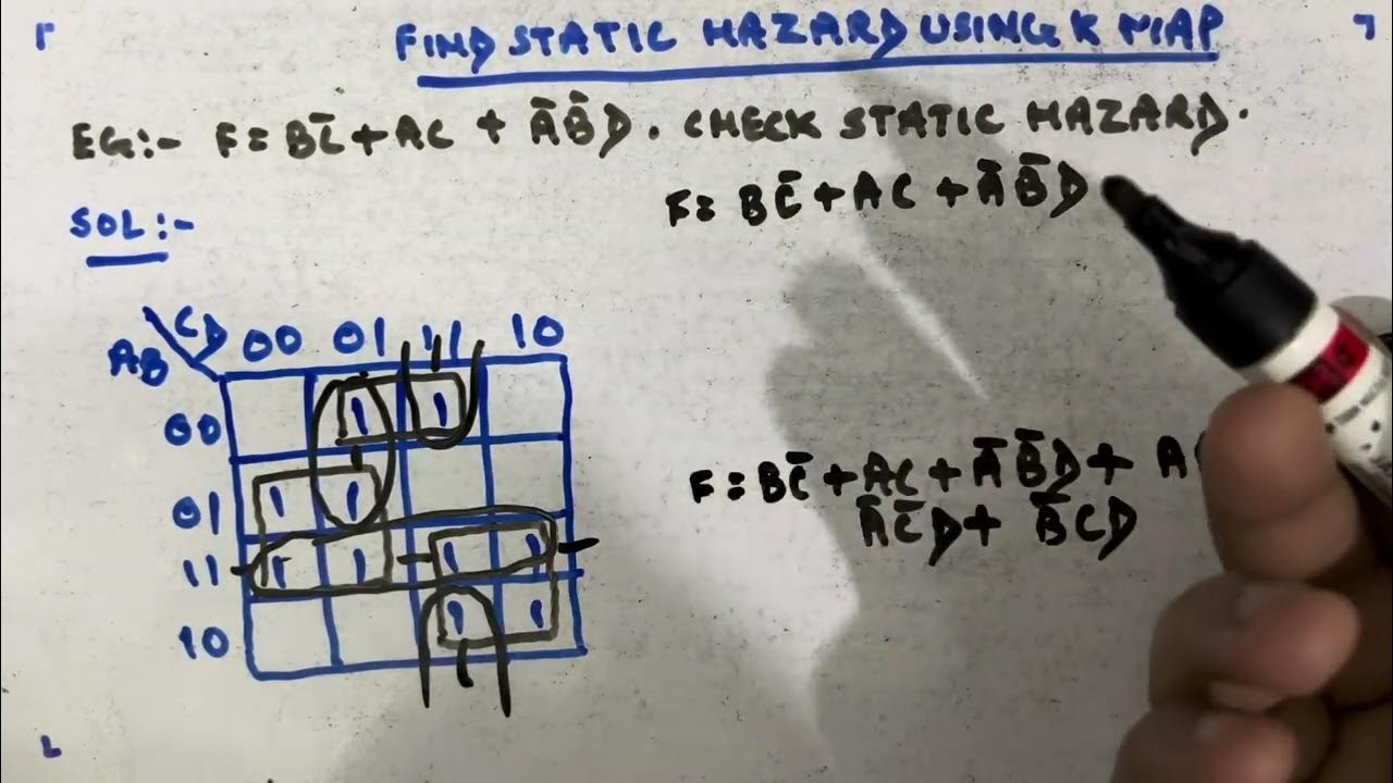 Static Hazard Example-3 - Digital Circuits and Logic Design - YouTube