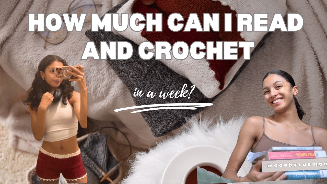How much can I read and crochet in a week pt. 2 📚🧶 - YouTube
