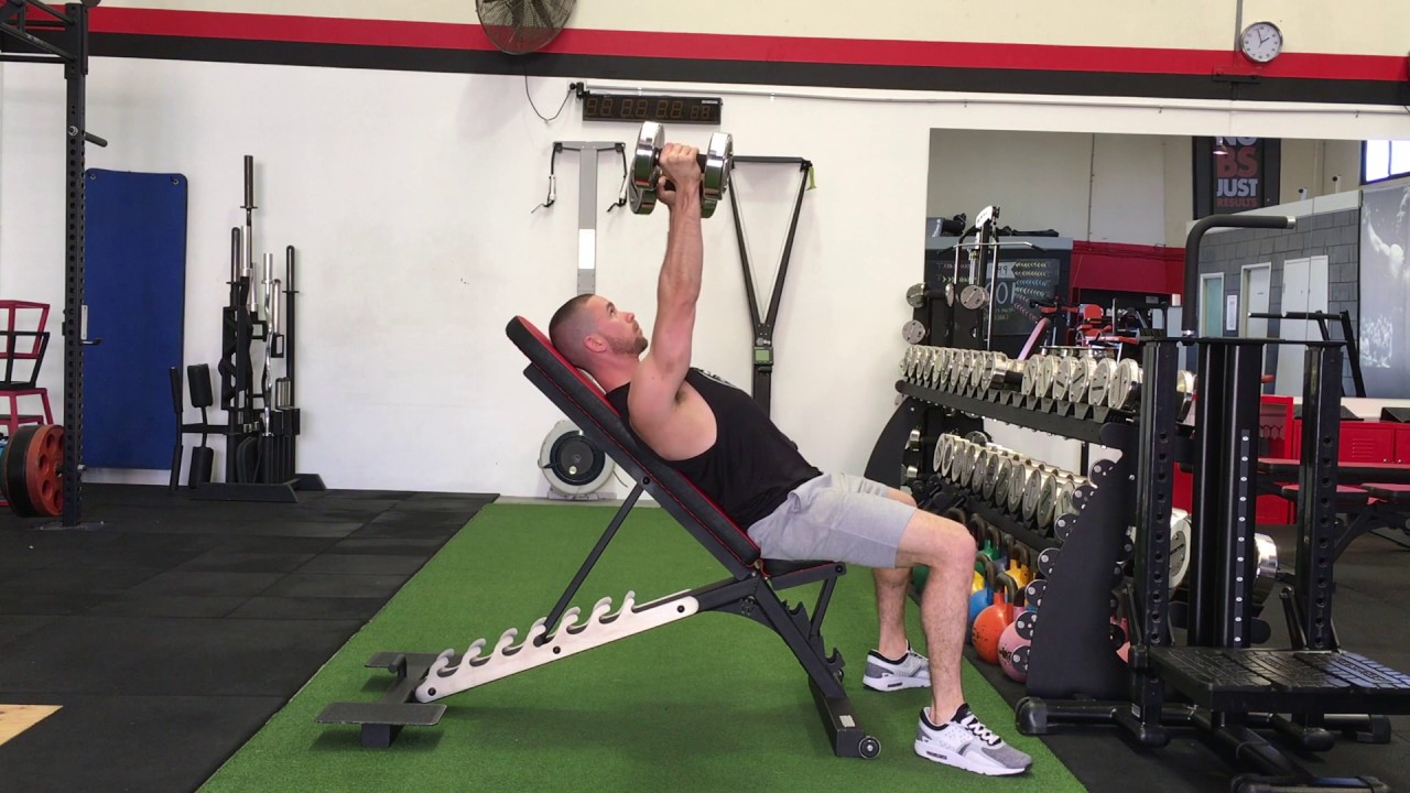 45 Deg. Incline DB Press - YouTube
