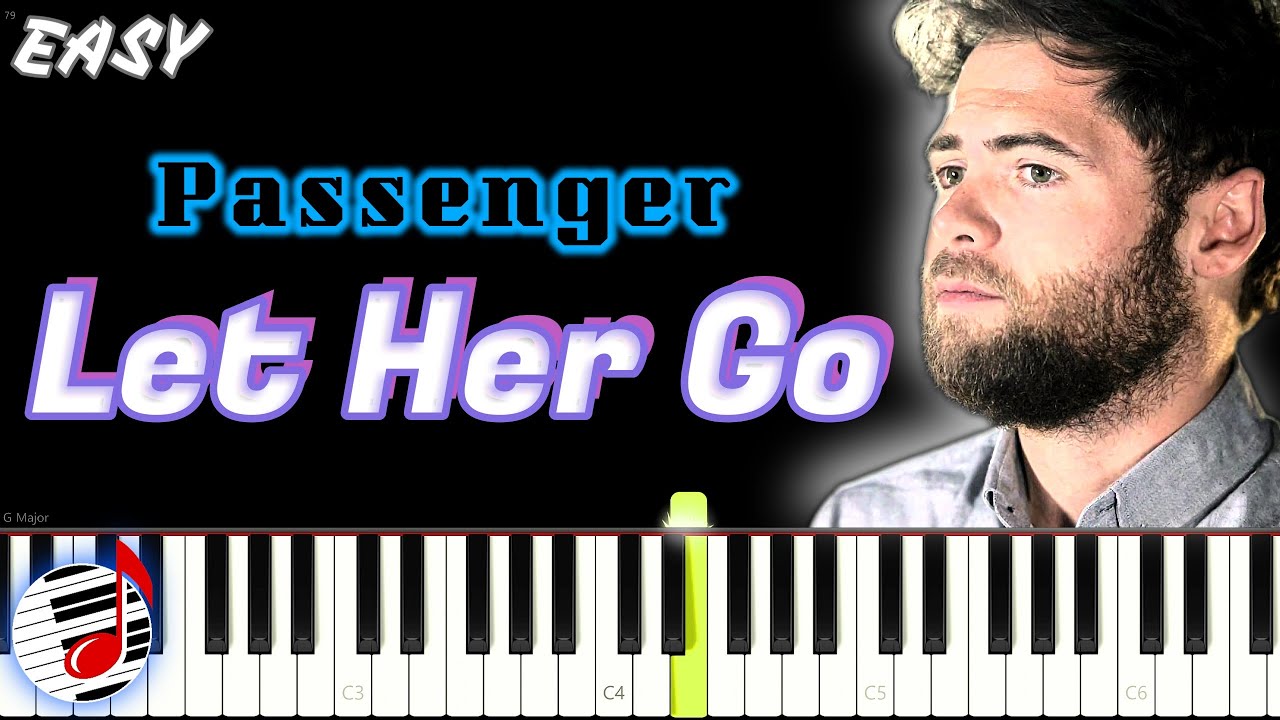 Let Her Go (Lyrics Piano) By Passenger | EASY Piano Song Tutorial - YouTube