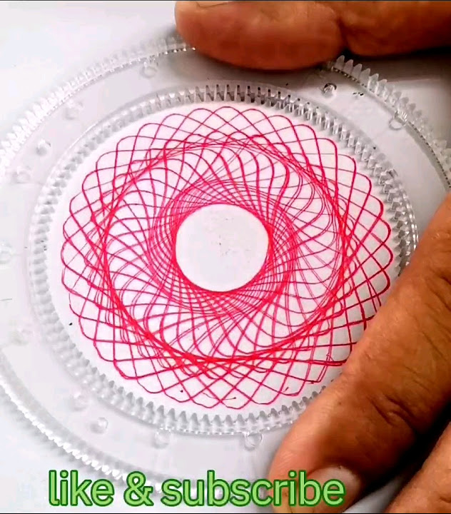 how to make easy design with spirograph #spirograph #satisfying # ...