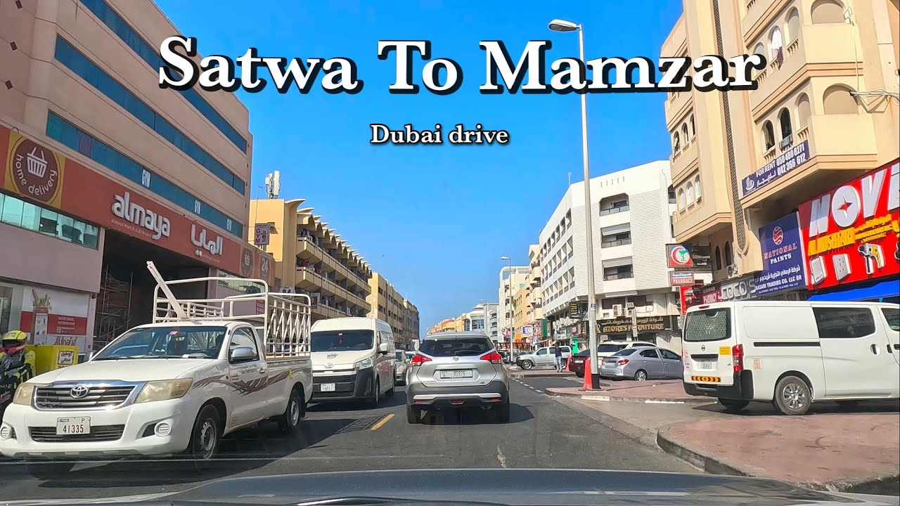 Satwa To The Square Al Mamzar - Dubai | Driving tour | Dubai Drive ...