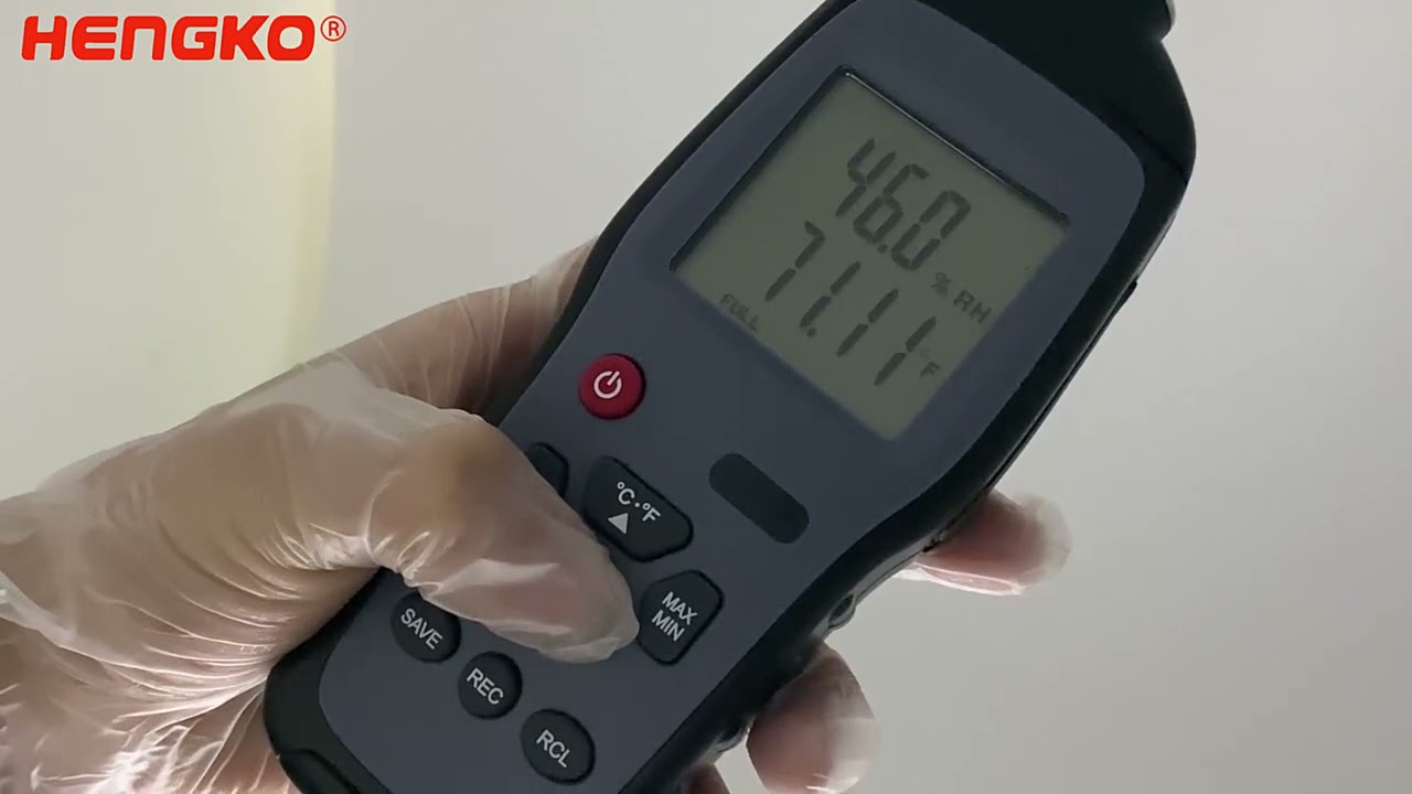handheld dew point sensor - YouTube