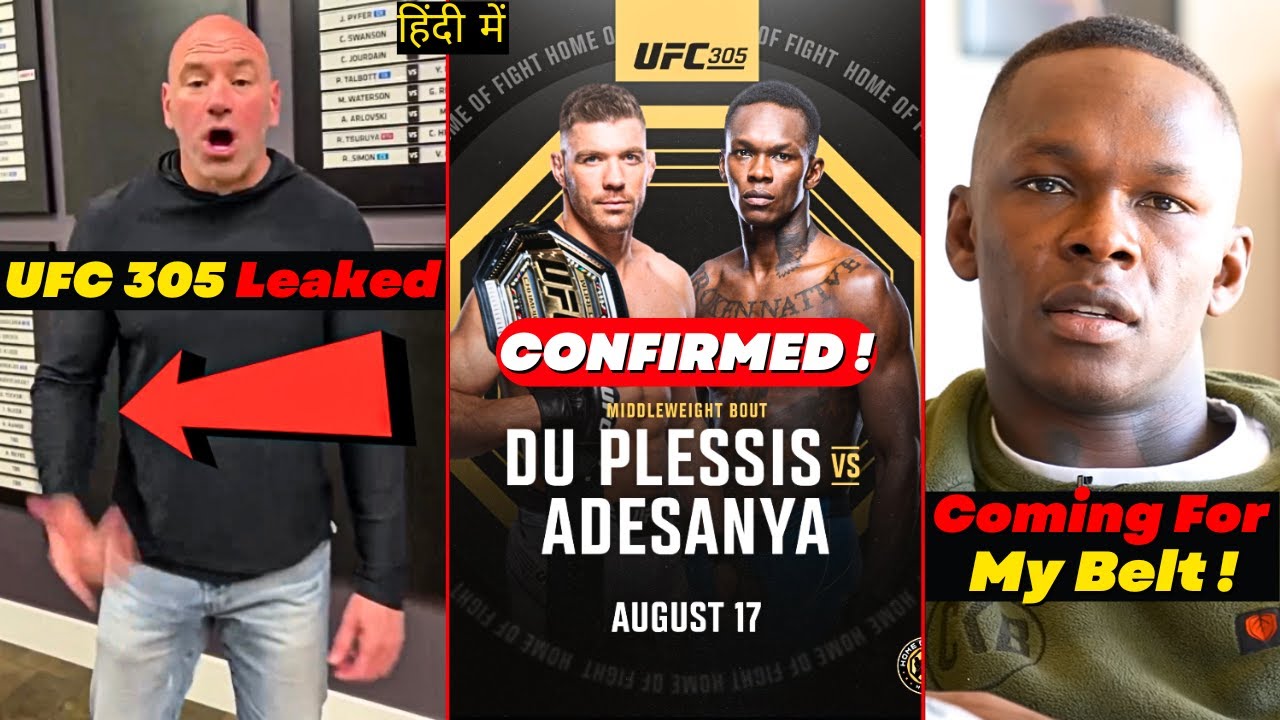 UFC 305 LEAKED ! Dricus Du Plessis vs Israel Adesanya Main Event ! Full ...