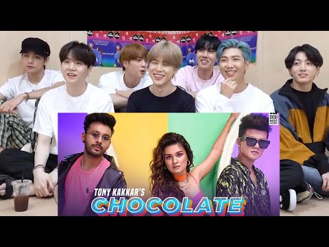 BTS React on chocolate song (India) Toni kakkar, Riyaz Ali, Avneet Kaur#BTS#chocolate song