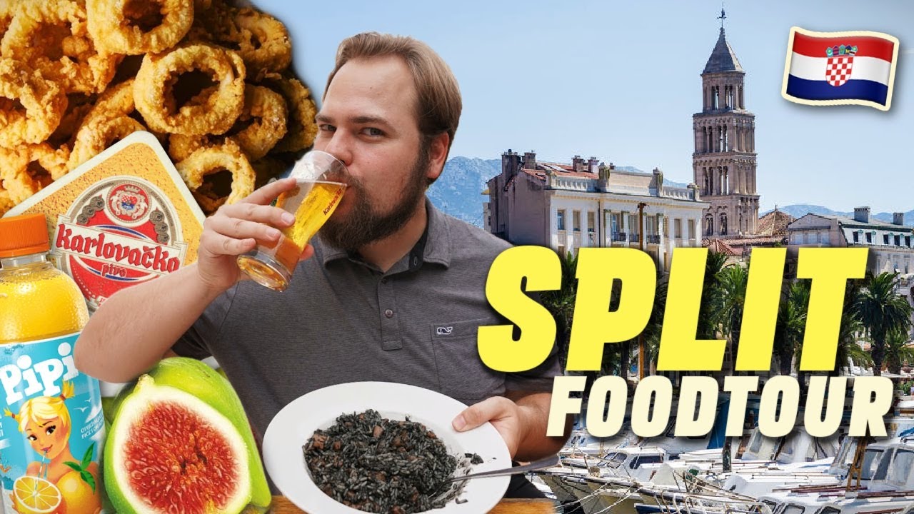 What To Eat And Drink In Split, Croatia | Croatian Food Tour! 🇭🇷🎣 - YouTube