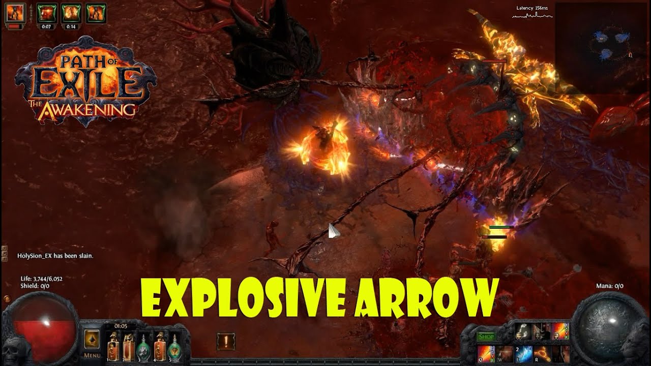 Path of Exile - EXPOLSIVE ARROW ธนูสายถึก ทำลายล้าง บ้าเลือด - YouTube