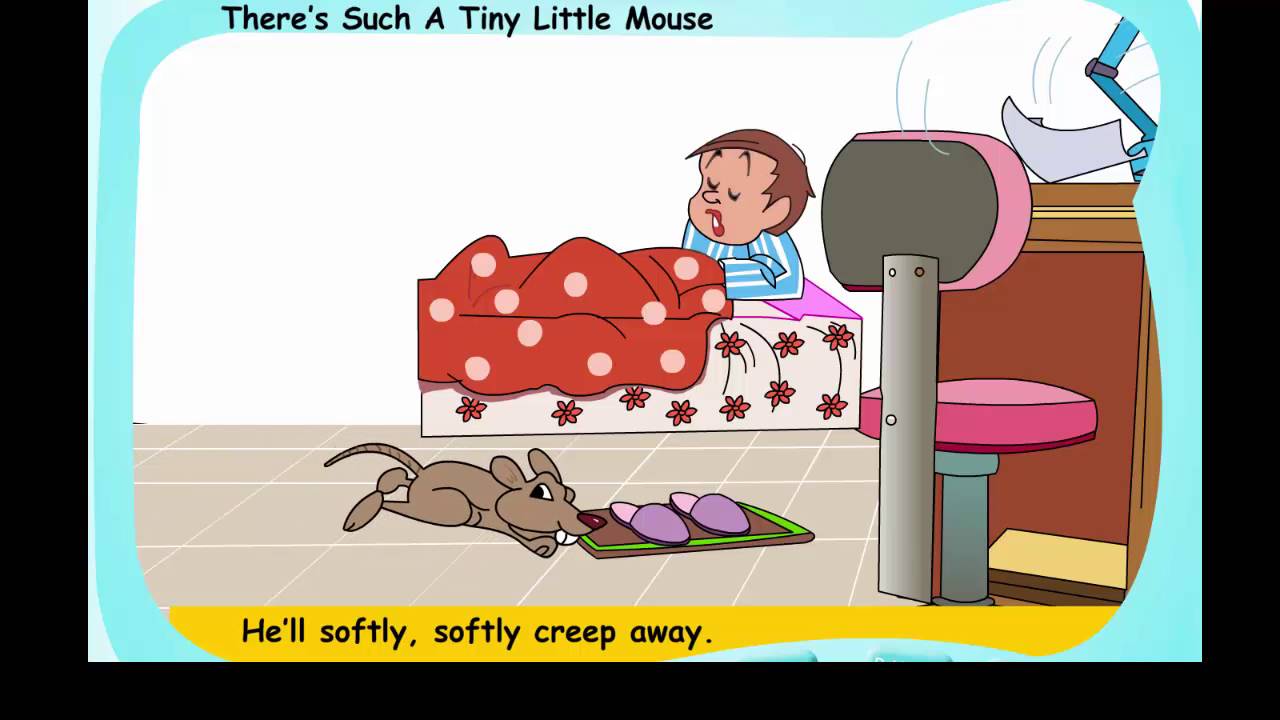 There's Such A Tiny Little Mouse || Nursery Poem || English - YouTube