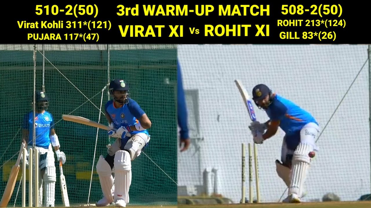 Team India 3rd warm-up match ahead Ind vs AUS 1st Test, Virat kohli ...