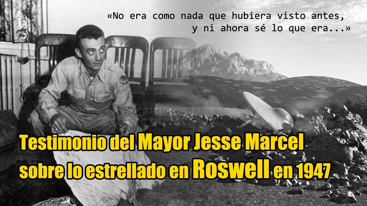 El Mayor Jesse Marcel hablando sobre lo estrellado en Roswell - YouTube