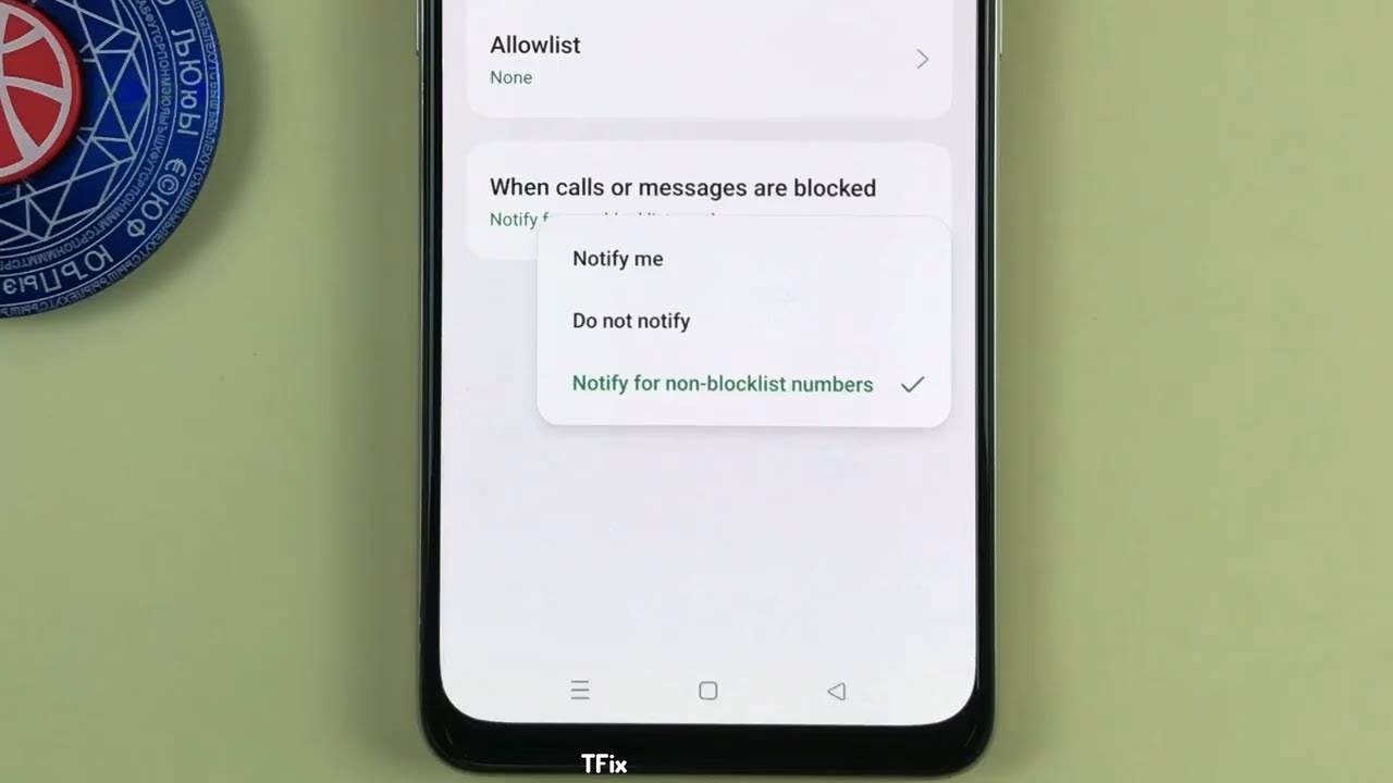 How to turn on/off notifications when calls and messages are blocked on OPPO Reno7 Android 13 ...