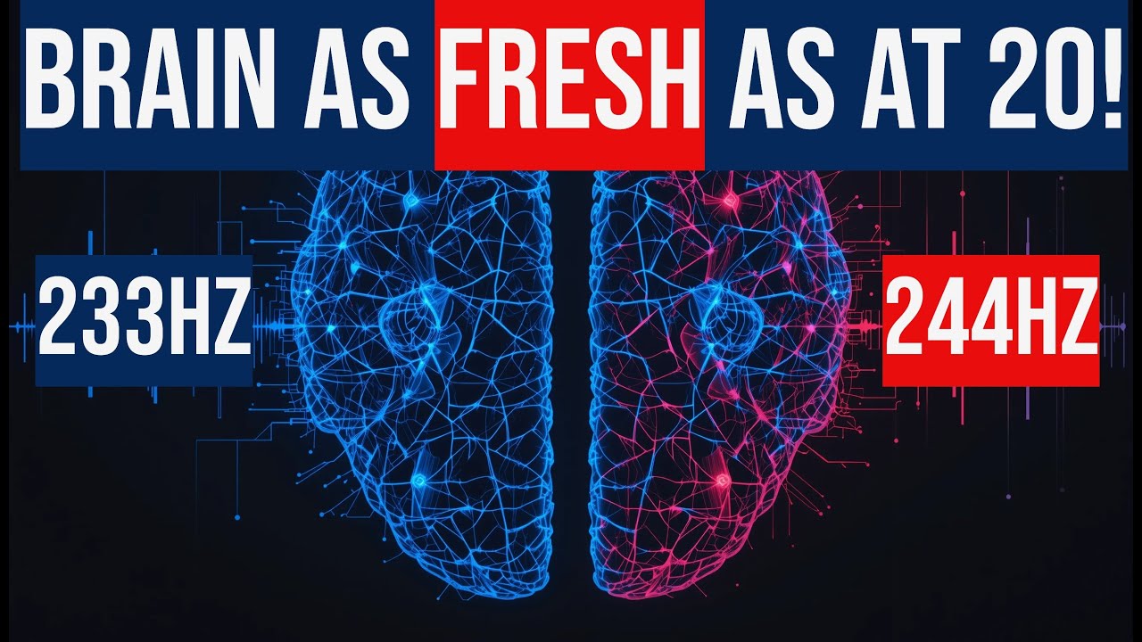 Brain as fresh as at 20. Binaural Rhythms: 233Hz - 244Hz - YouTube