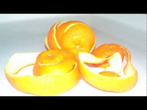 How To Orange Peel Facial Mask - YouTube