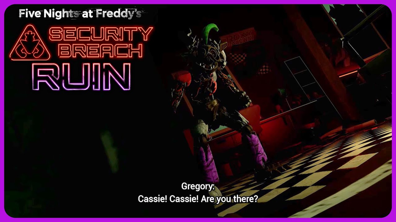Cassie meets broken Roxy - FNAF Security Breach Ruin DLC - YouTube