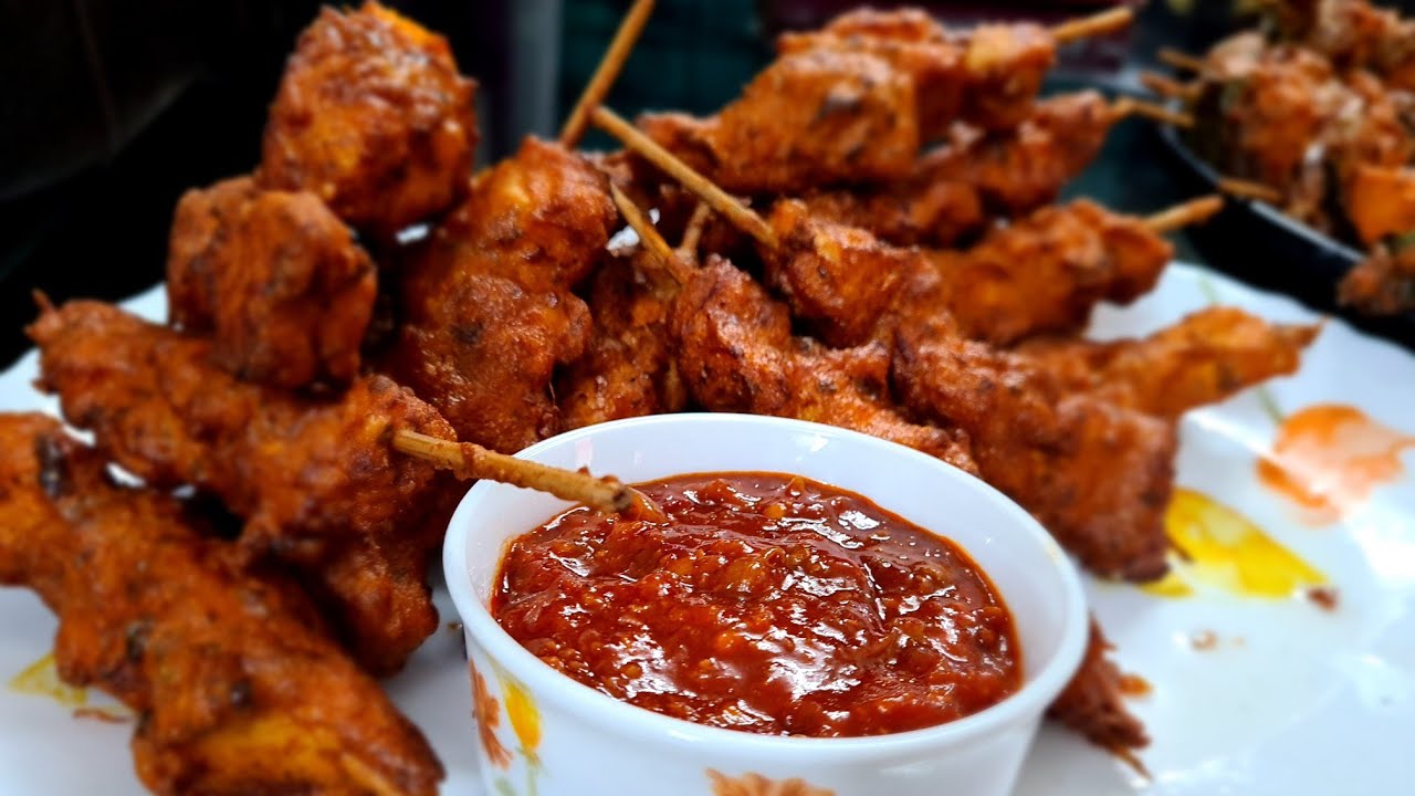 Best Chicken Chinese Kandi Kebab 2 Recipe Ak Saath - YouTube