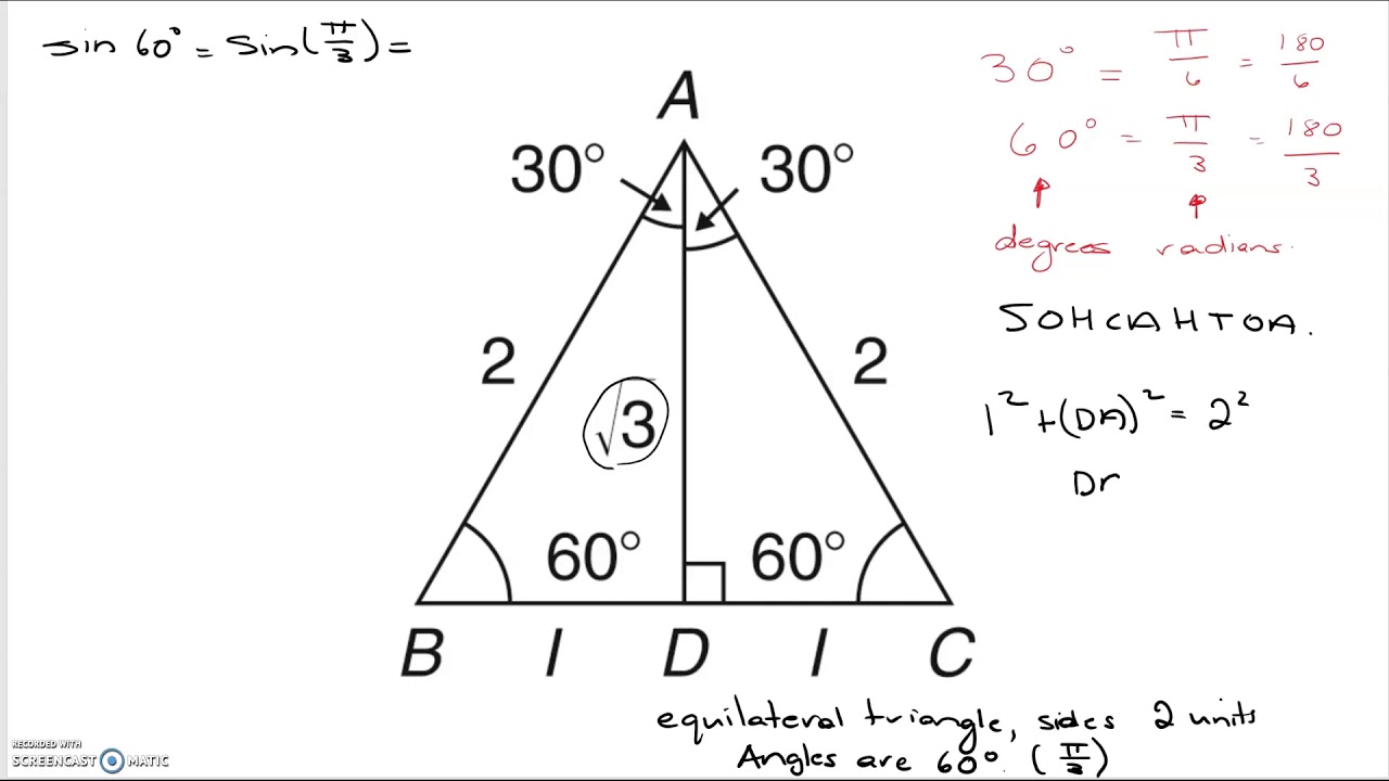 MG5004/DE4102 Fractional and surd forms of trig ratios - YouTube