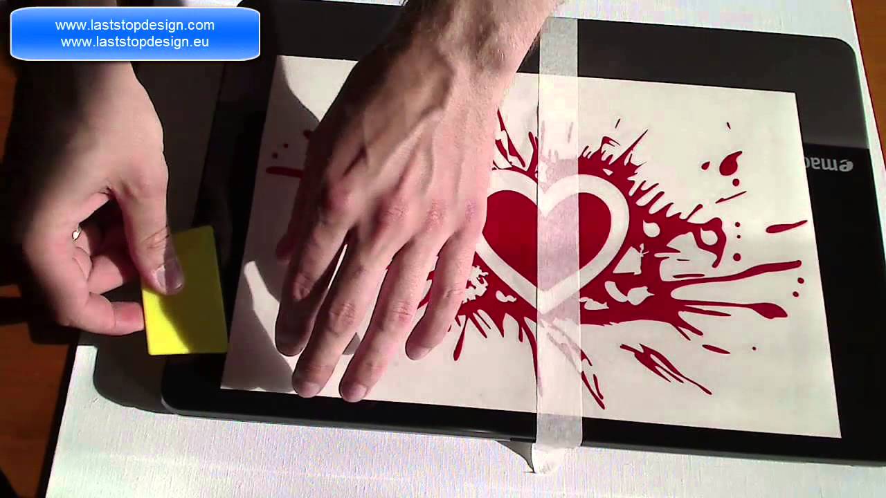How to apply vinyl lettering or graphics decals - YouTube