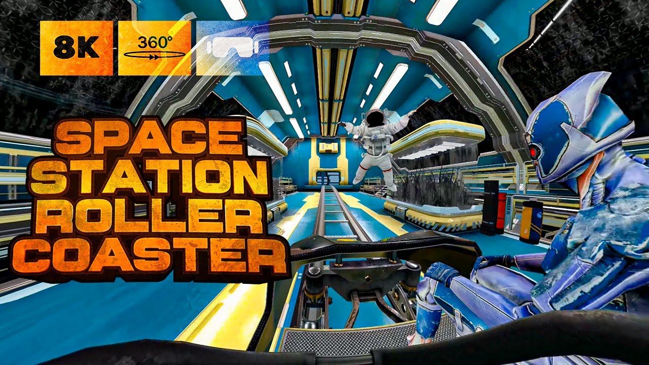🚀 Space Station 🎢 VR roller coaster ride [360° 8K] - YouTube