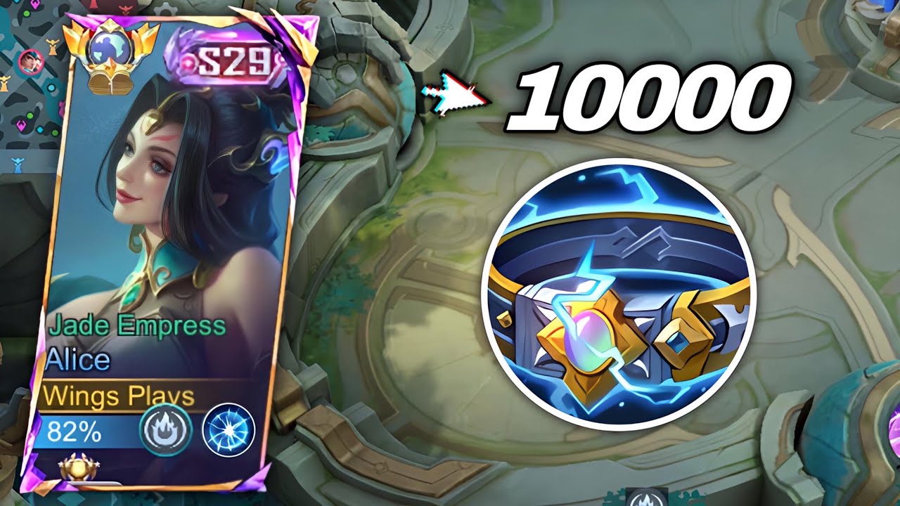 ALICE FIRST ITEM THUNDERBELT IS TOO TANKY IN LATEGAME😱 | ALICE BEST ...