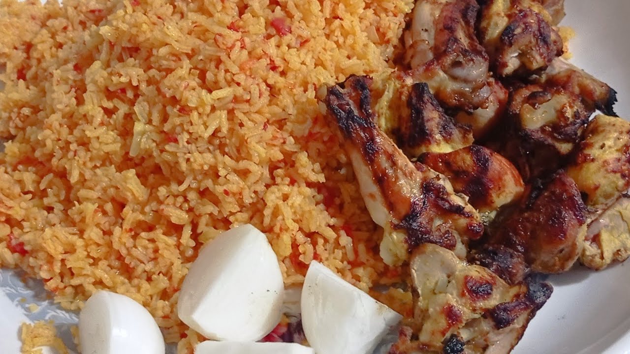 Delights of the Iranian Table: Delicious Tomato Rice and Chicken Kebab ...