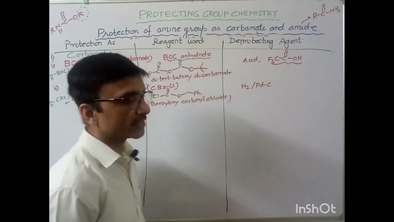 Protecting Group Chemistry:Protection of amine group as carbamate and ...