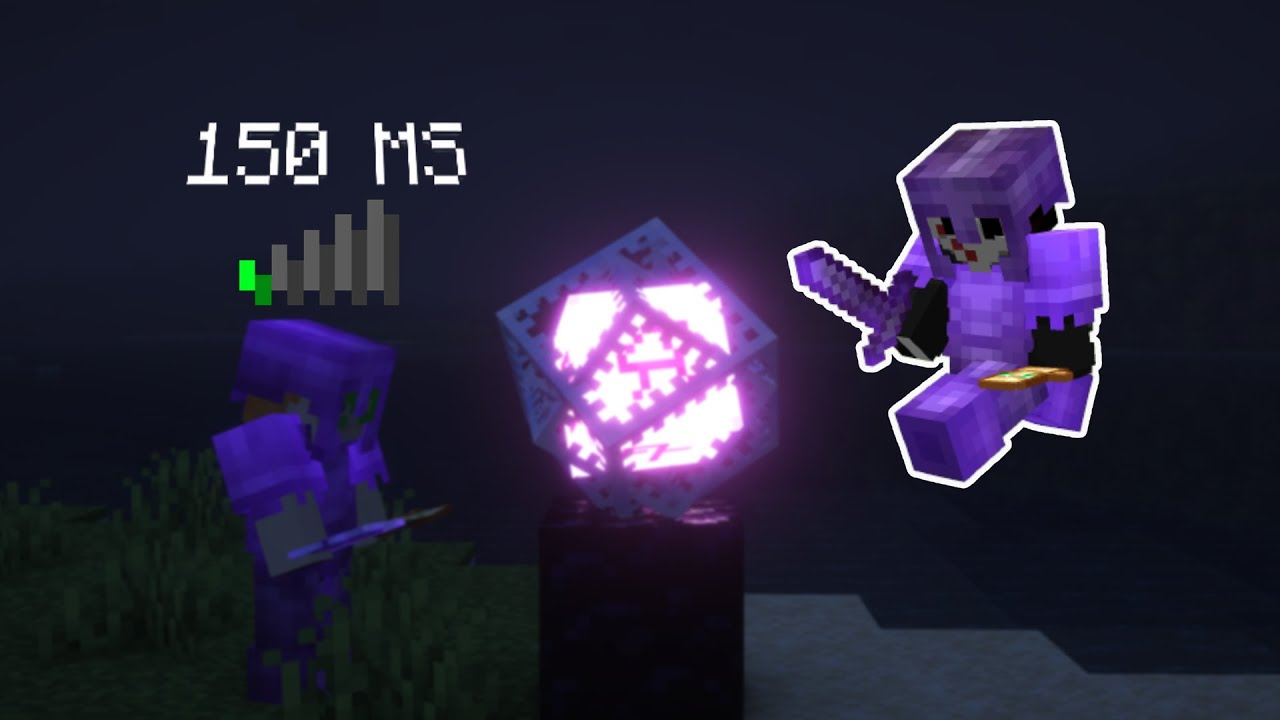 Minecraft crystal PvP montage (150 ms) - YouTube