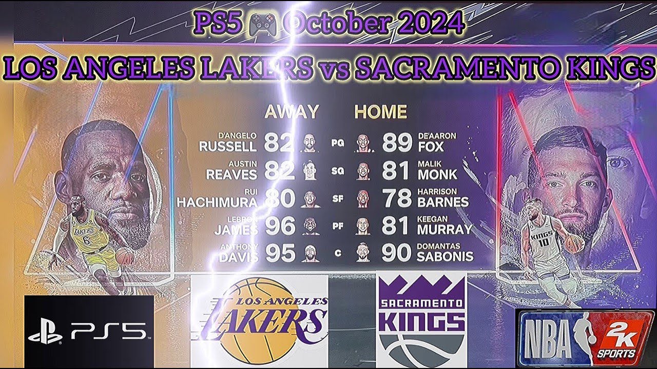 PS5 NBA 2K24 Los Angeles Lakers vs Sacramento Kings #ps5 #nba # ...