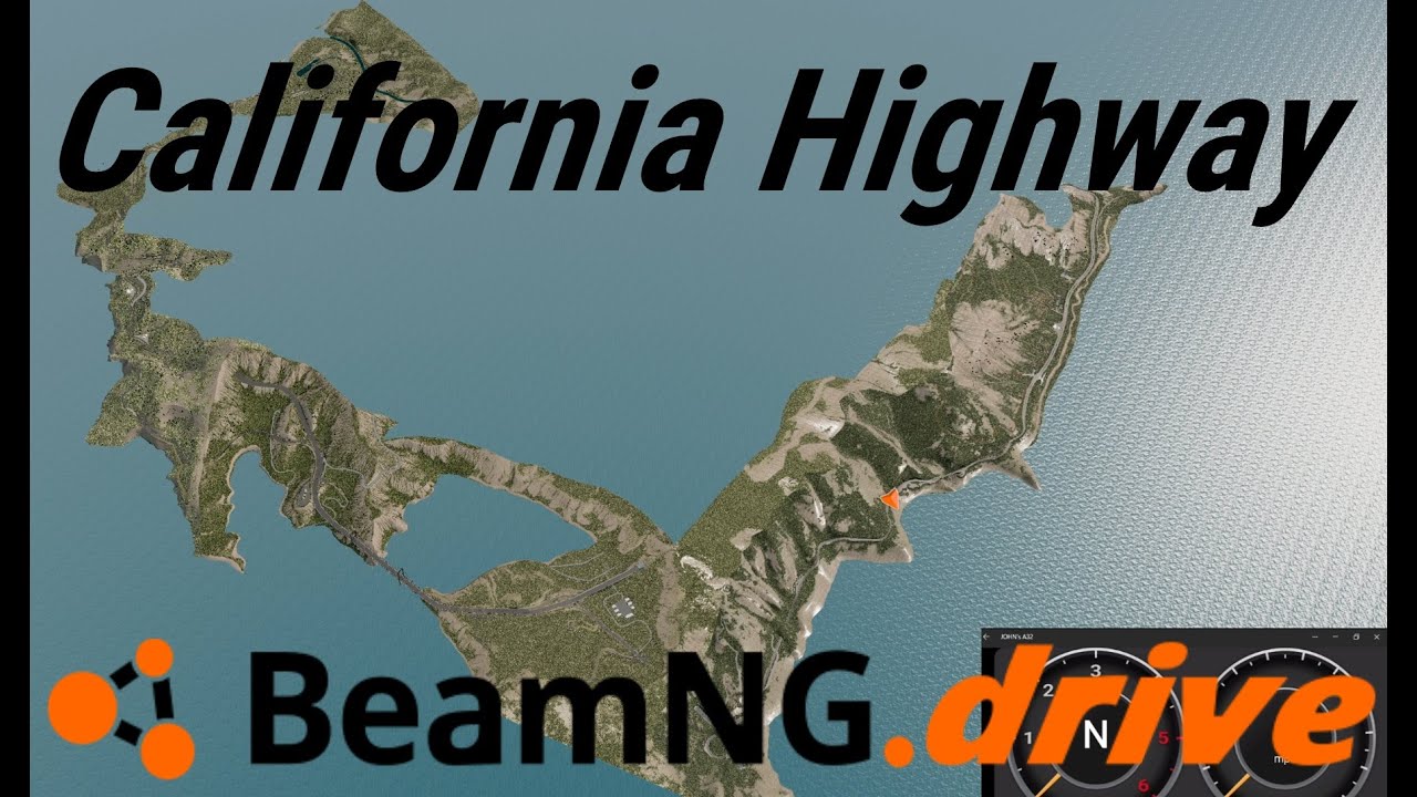 BeamNG.drive (PC) - California Highway Map Mod - YouTube