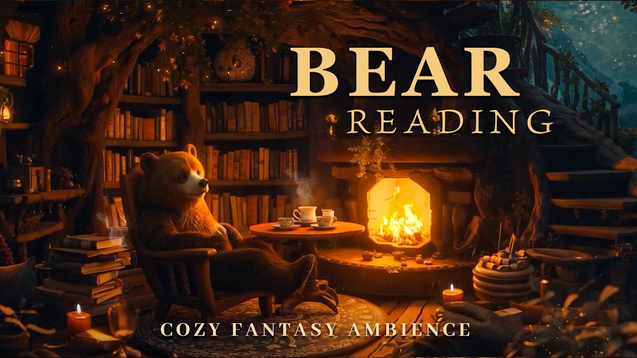 Peaceful Bear in a Cozy Hollow | Calm Evening Forest Ambience for ...
