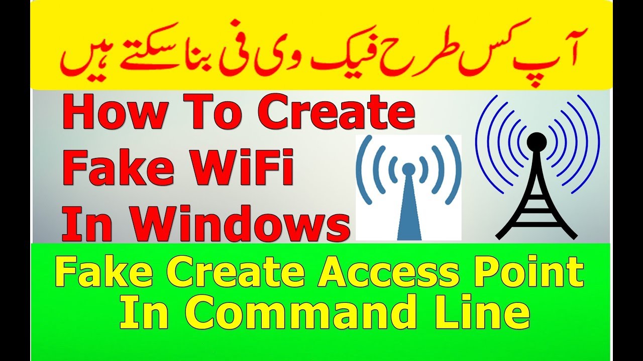 How To Make Fake WiFi Access Point In Windows 100% | By: Hack Eyes ...