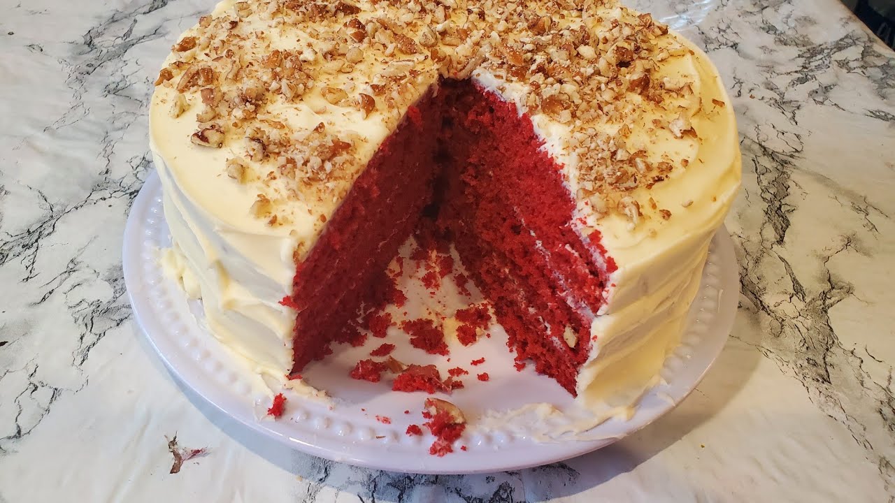 Old Fashion Red Velvet Cake Recipe /Cream Cheese Icing - YouTube