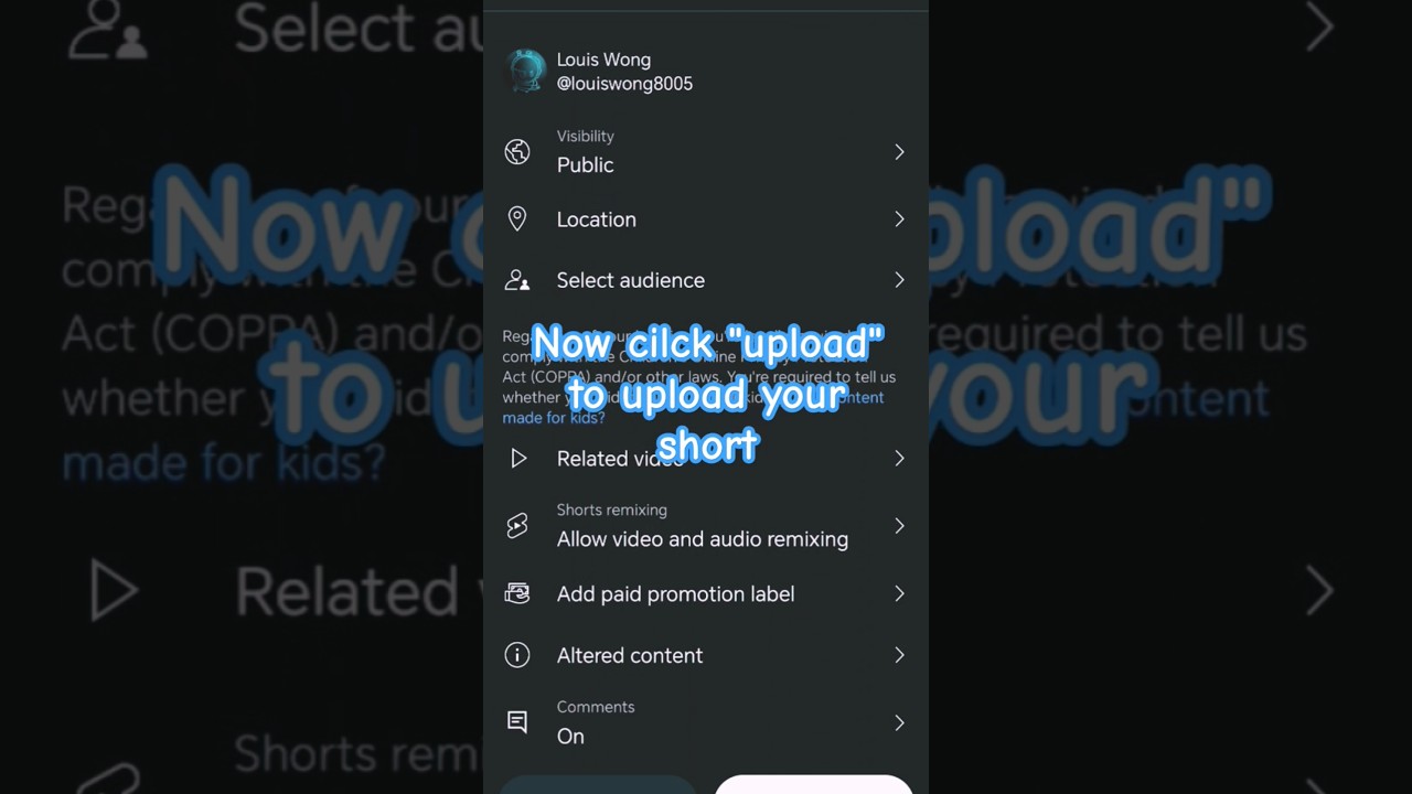 How to upload your first short on YouTube #short #tutorial - YouTube