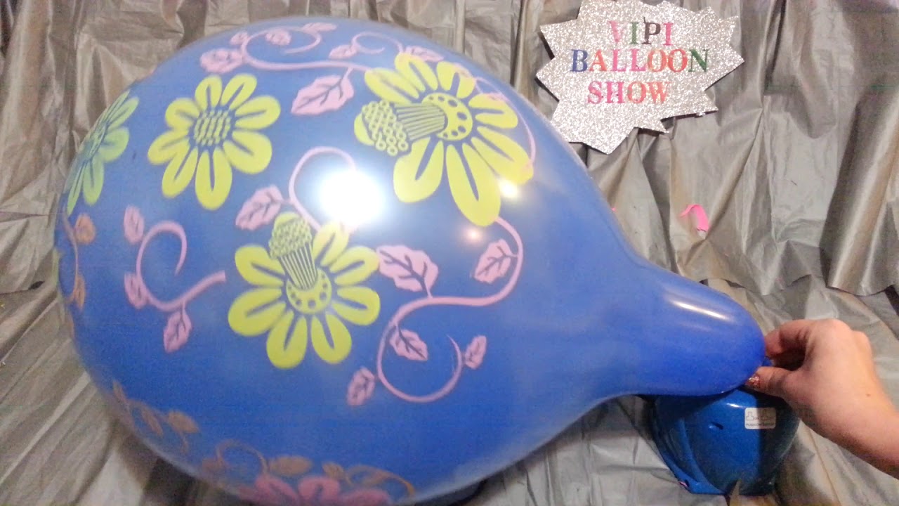 Flower Printed Balloons Pop - YouTube