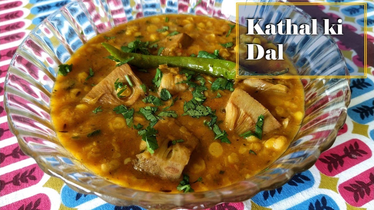 Raw Jackfruit Dal| Kathal Chana Dal Recipe| कच्चे कटहल की दाल| Vegan ...